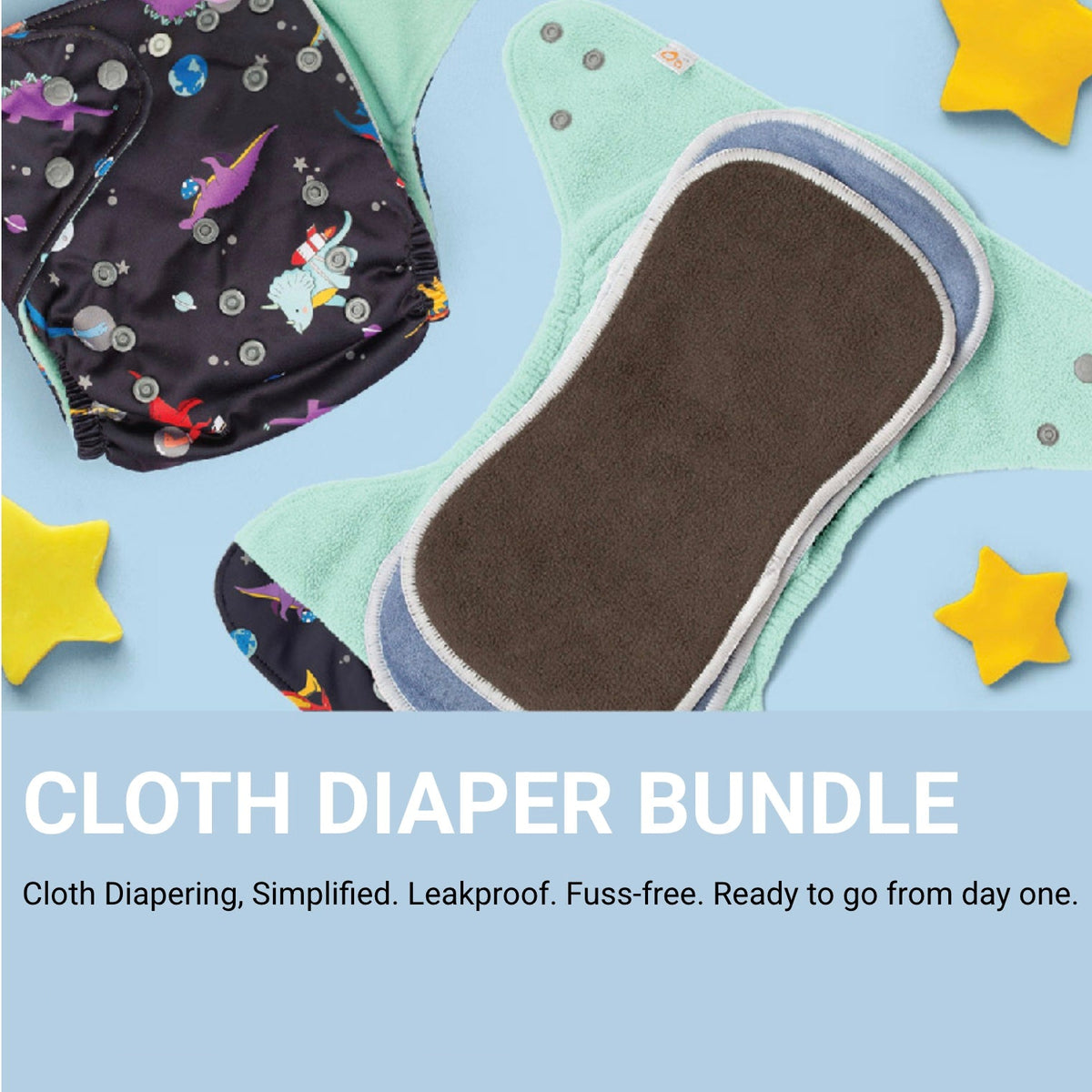 Ultimate Cloth Diaper Bundle with Leakproof Inserts