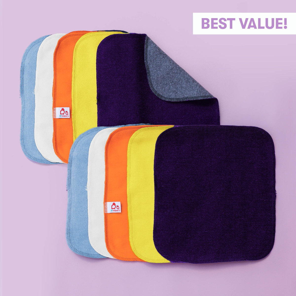 Reusable Cloth Wipes | Eco-Friendly T-Shirt Wipes by Lil Helper